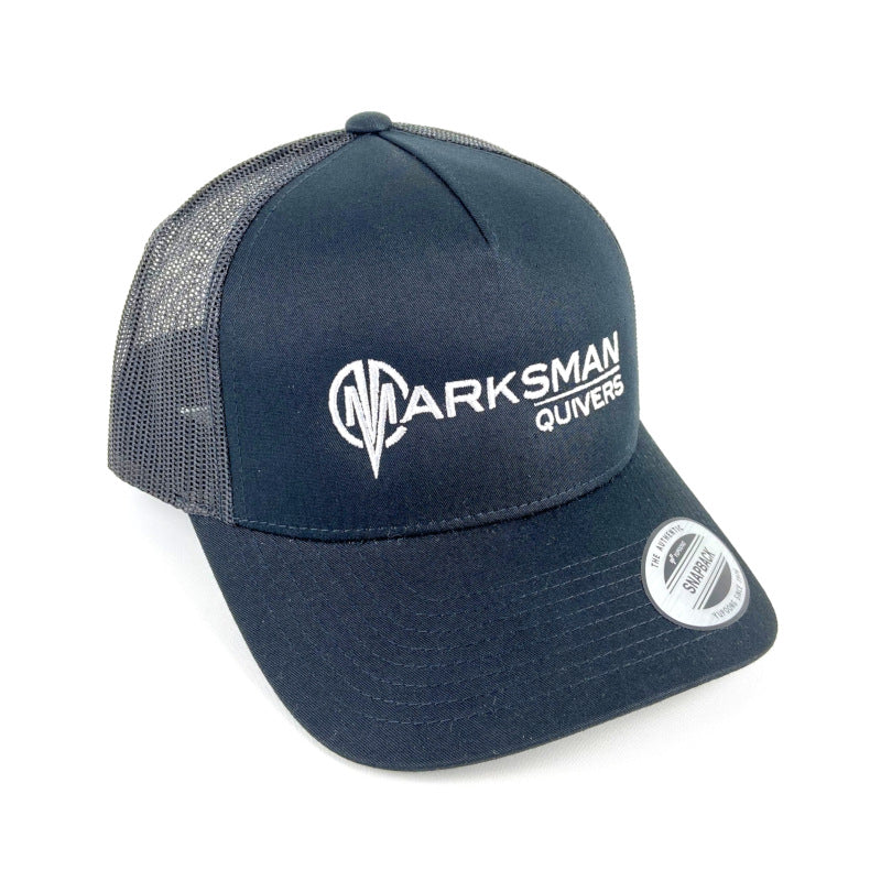 CAP-FULL LOGO-BLACK-Brand Wear-Hats- Archery-Clothing – MARKSMAN QUIVERS